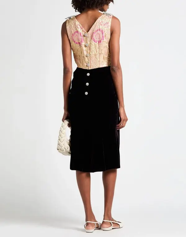Dolce & Gabbana Velvet Sleeveless Dress