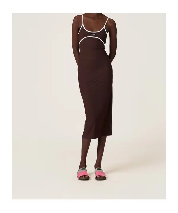 Miu Miu Stretch Jersey Midi Dress