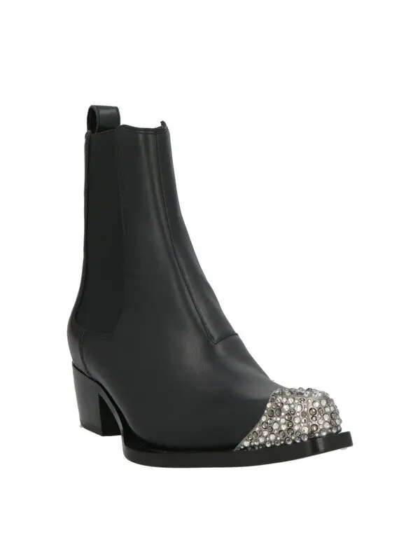 DIESEL® Rhinestone Decor Denim Ankle Boots