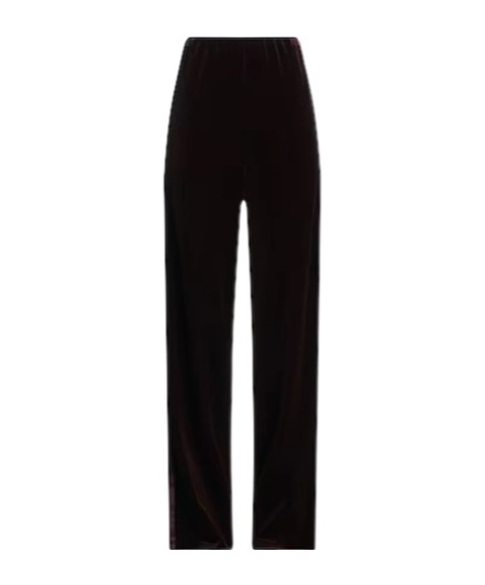 MAXCO. Solid-color Patchwork Straight-leg Pants