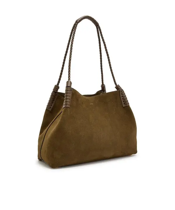 Etro Suede Tote Bag With Twisted Handles