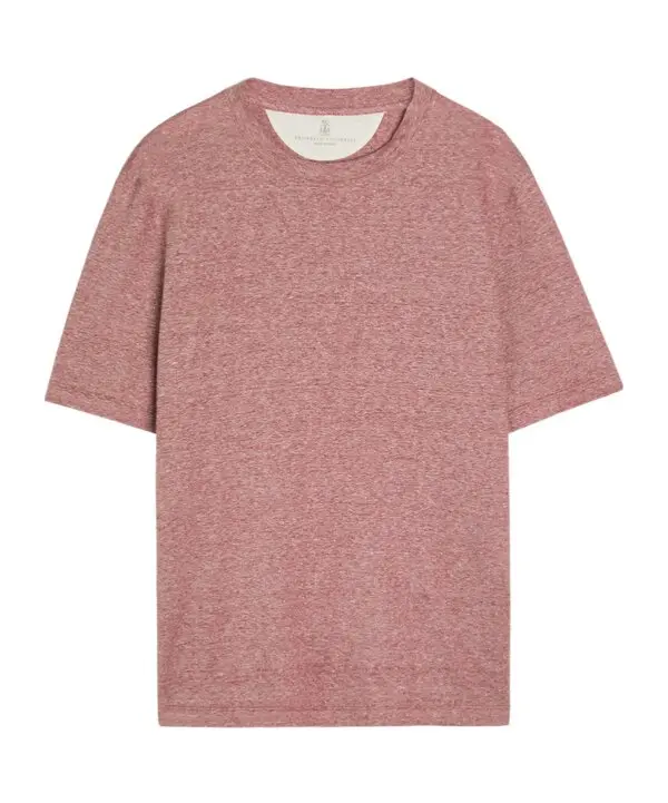 Brunello Cucinelli Ribbed Crew Neck T-shirt