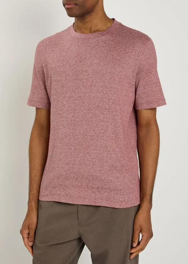 Brunello Cucinelli Ribbed Crew Neck T-shirt