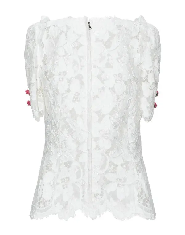 Dolce & Gabbana Lace Short Sleeve Top