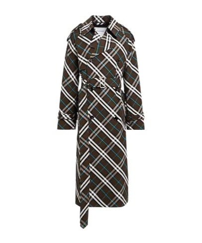Burberry Plaid Trench Coat