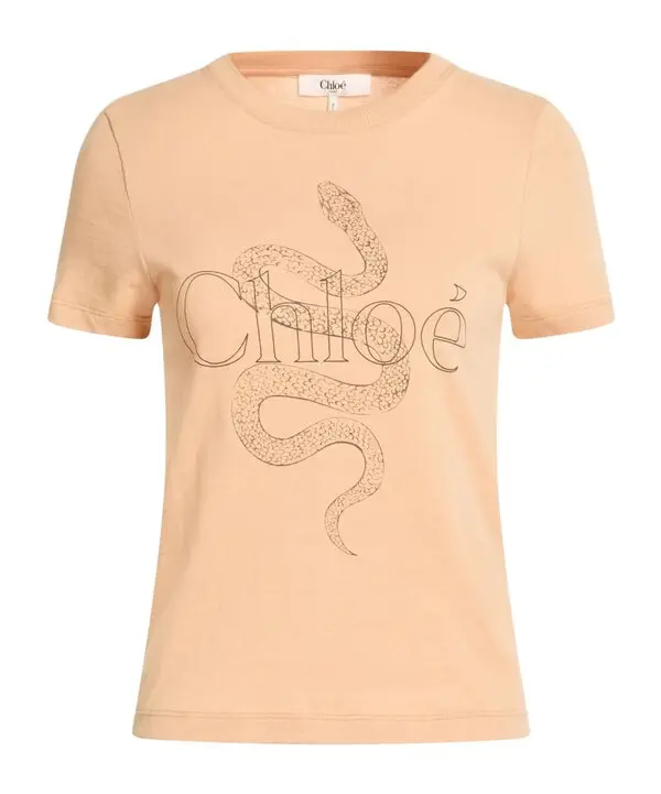 Chloé Logo Crew Neck T-shirt