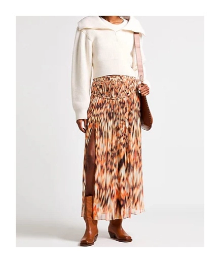 Isabel Marant Étoile Multicolored Printed Midi Skirt