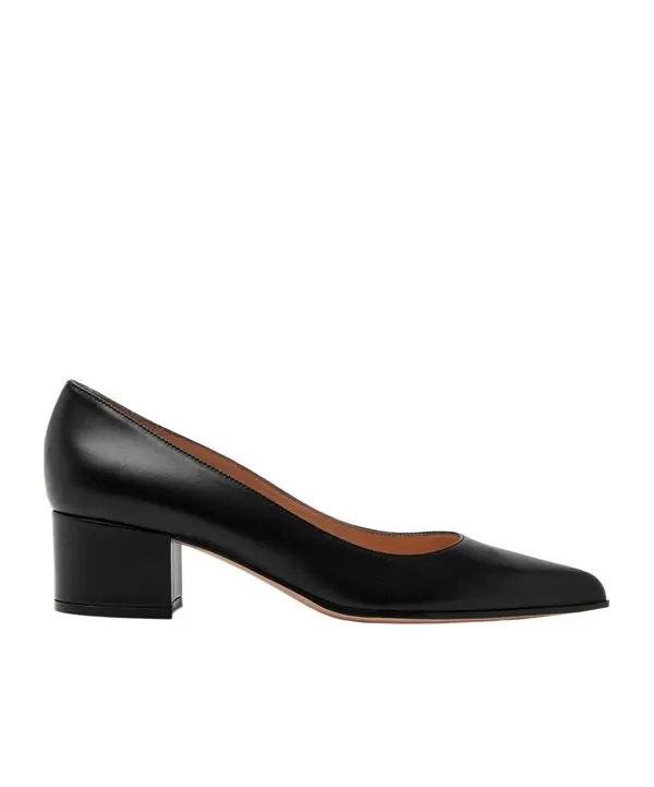 GIANVITO ROSSI Pointed-toe High-heel Leather Shoes