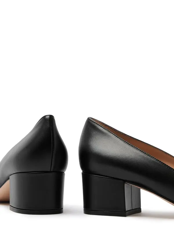 GIANVITO ROSSI Pointed-toe High-heel Leather Shoes