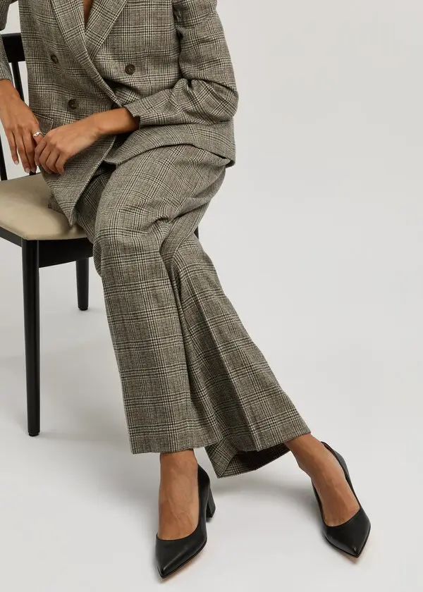 GIANVITO ROSSI Pointed-toe High-heel Leather Shoes