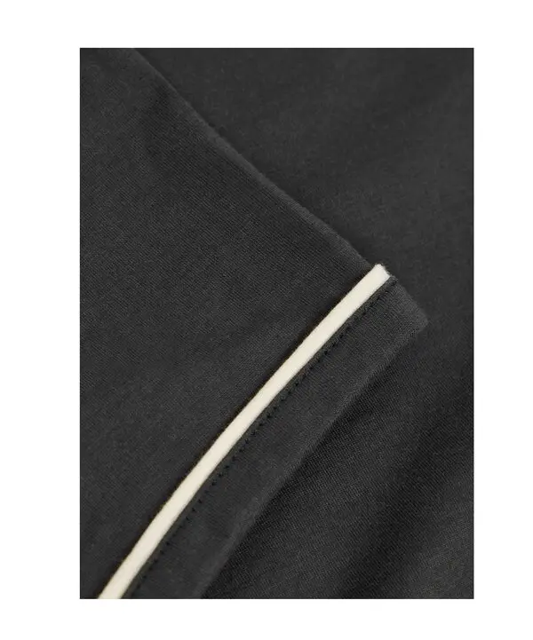 FRAME Pipe-trim Cotton T-shirt
