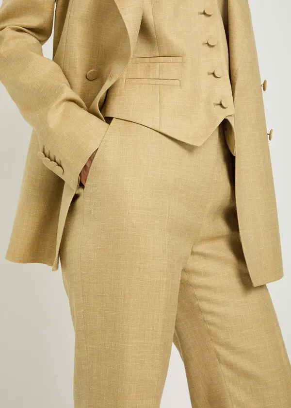 Gabriela Hearst Solid-color Straight-leg Trousers