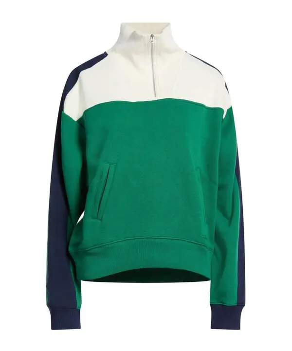 Rag & Bone Fleece Sweatshirt With Embroidered Logo - Green