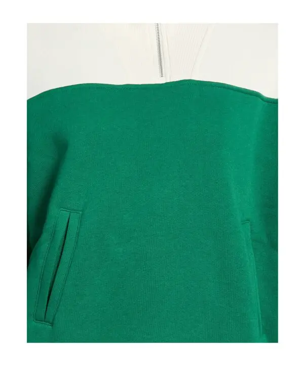 Rag & Bone Fleece Sweatshirt With Embroidered Logo - Green