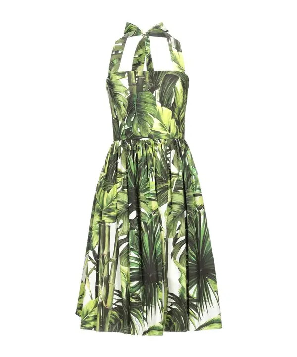 Dolce & Gabbana Sleeveless Tropical Print Dress