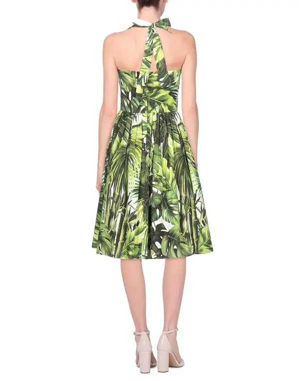 Dolce & Gabbana Sleeveless Tropical Print Dress