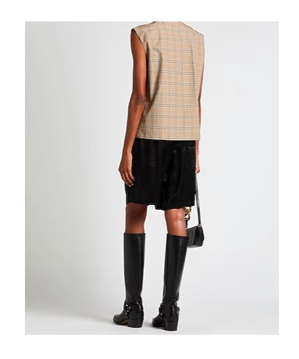 Burberry Checked Sleeveless Vest