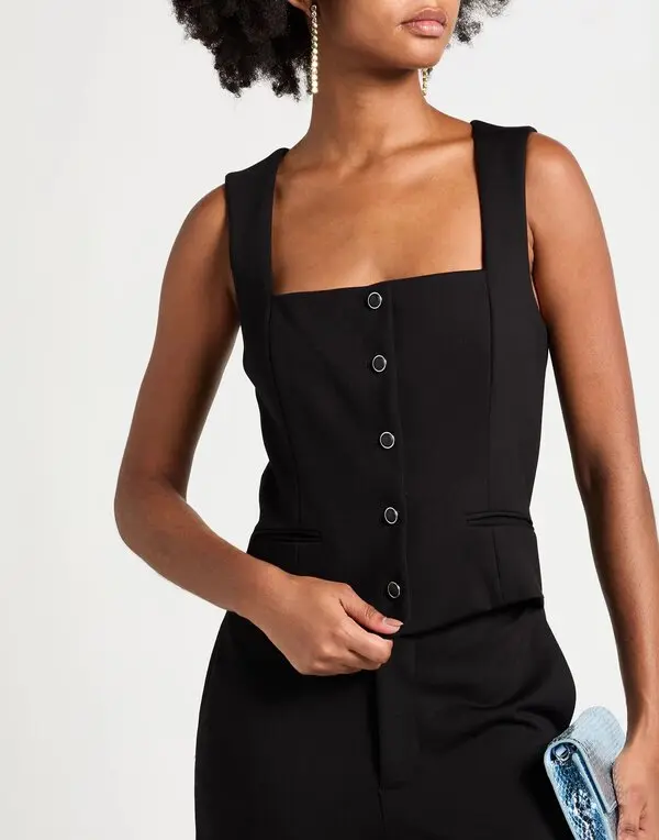 Rag & Bone Sleeveless Square Neck Jumpsuit With Button Detail