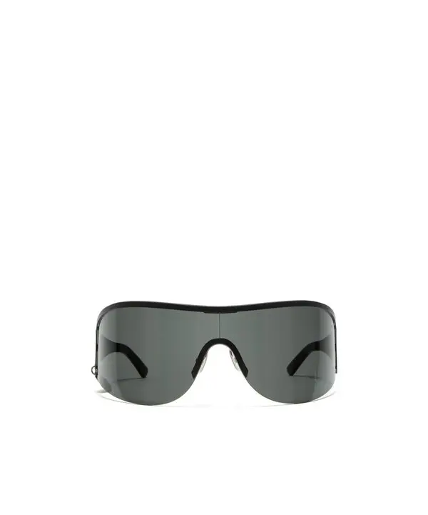 Acne Studios Shield Frame Sunglasses With Heart Embellishments