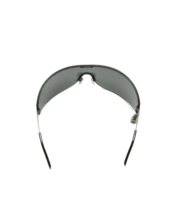Acne Studios Shield Frame Sunglasses With Heart Embellishments