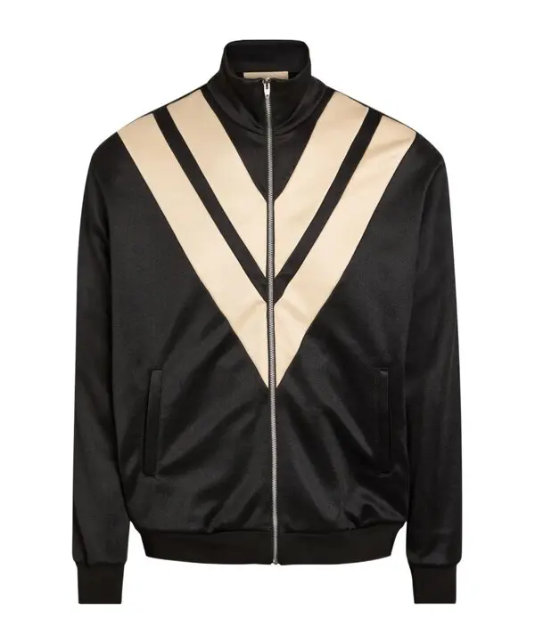 Valentino Garavani Jersey Track Jacket With Contrasting Panels