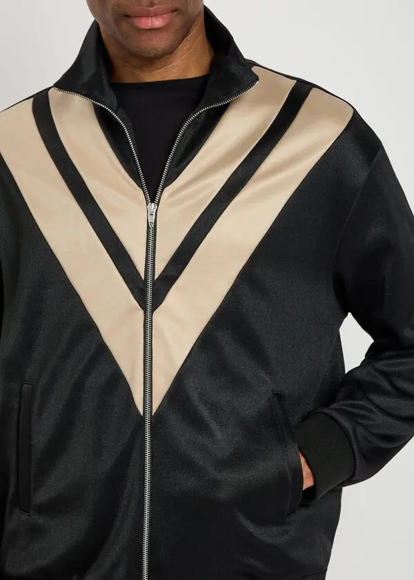Valentino Garavani Jersey Track Jacket With Contrasting Panels