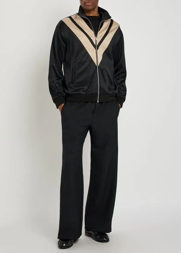 Valentino Garavani Jersey Track Jacket With Contrasting Panels