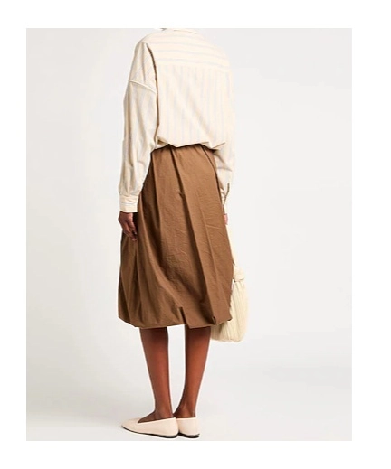Brunello Cucinelli Pleated Balloon Skirt