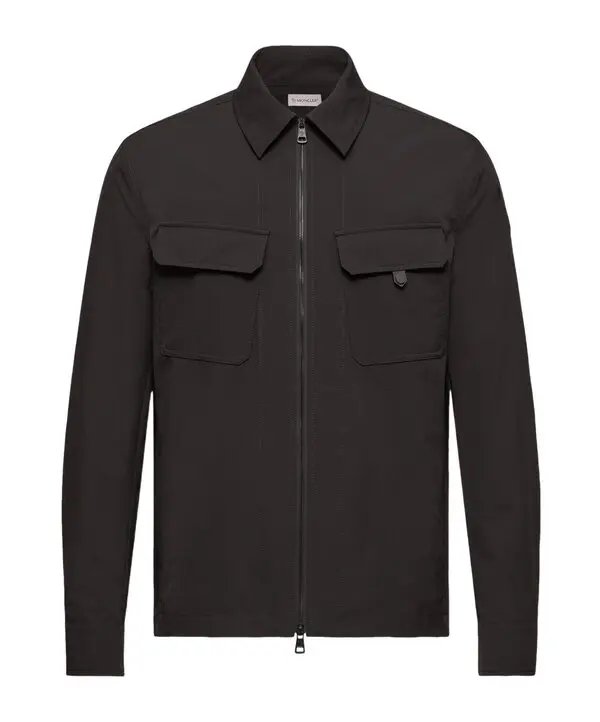 Moncler Seersucker Shirt Jacket