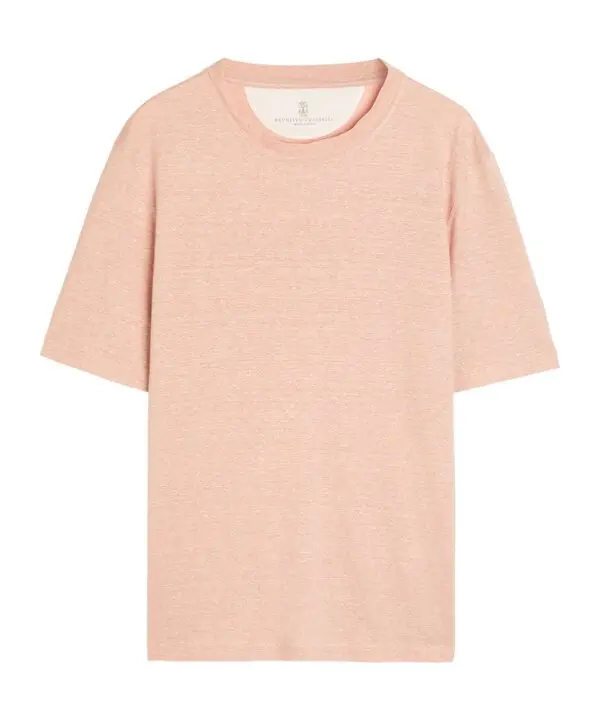 Brunello Cucinelli Ribbed Crew Neck T-shirt