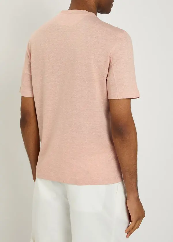 Brunello Cucinelli Ribbed Crew Neck T-shirt