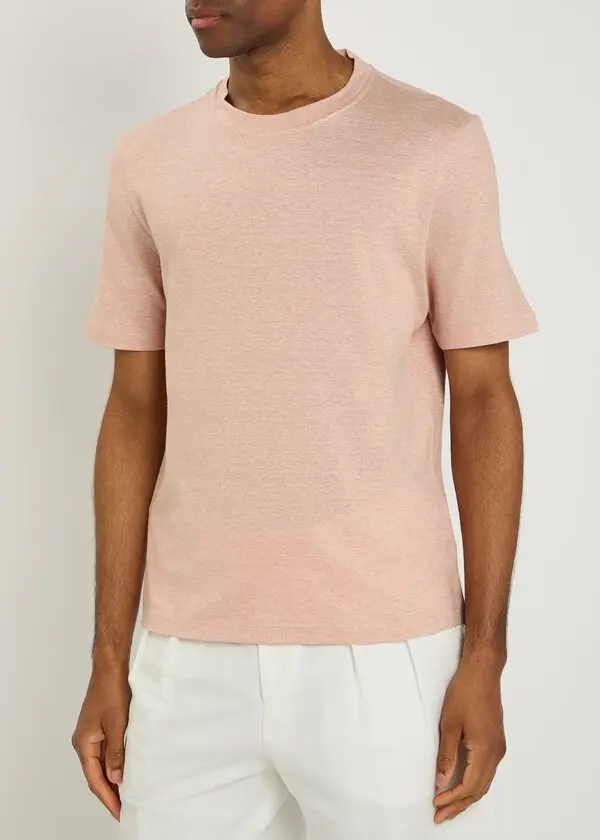 Brunello Cucinelli Ribbed Crew Neck T-shirt