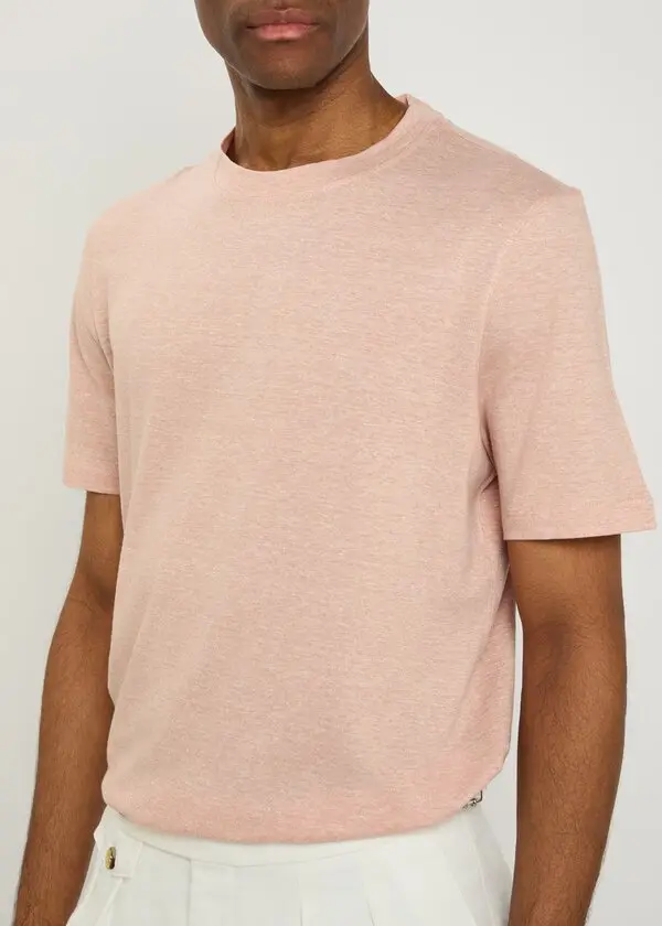 Brunello Cucinelli Ribbed Crew Neck T-shirt