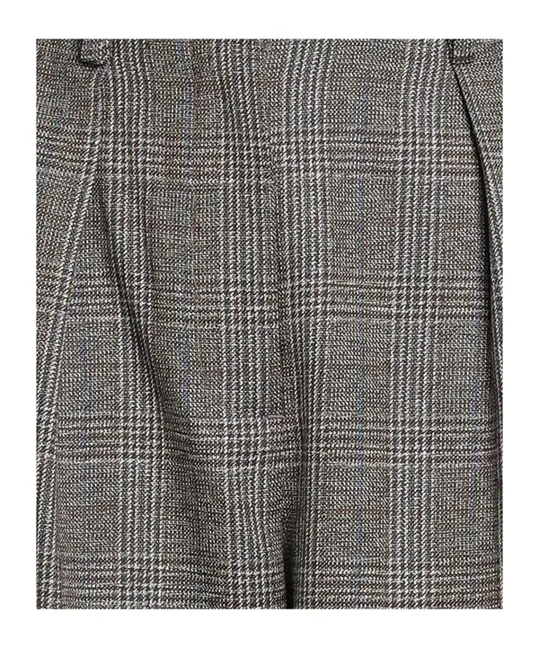 Rag & Bone Plaid Virgin Wool Wide Leg Trousers