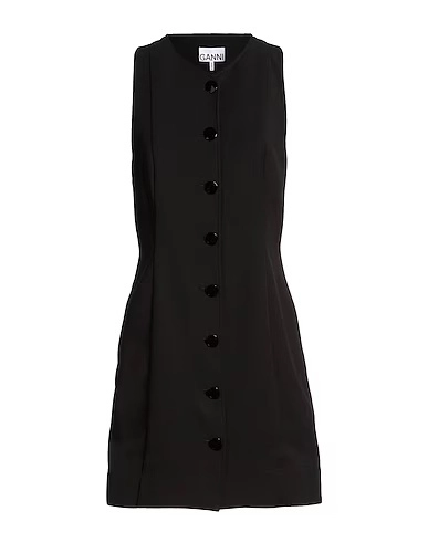 GANNI Solid Color Sleeveless Dress