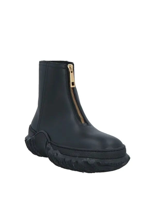 Marni Leather Zip Up Chunky Boots