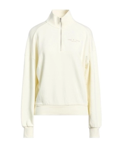 Rag & Bone Long-sleeved Sweatshirt With Half-zip Neckline And Logo