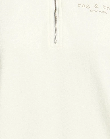 Rag & Bone Long-sleeved Sweatshirt With Half-zip Neckline And Logo
