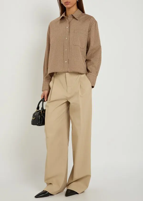 Vince Checked Cotton-blend Shirt