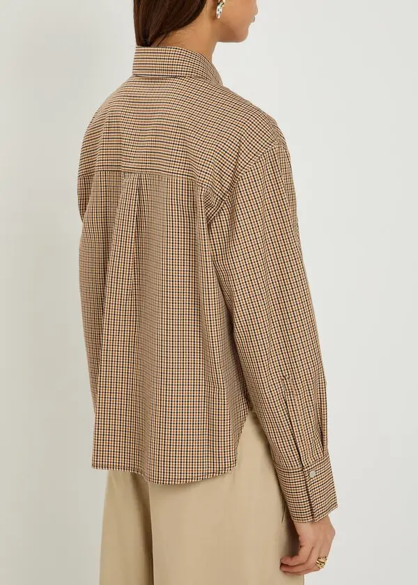 Vince Checked Cotton-blend Shirt