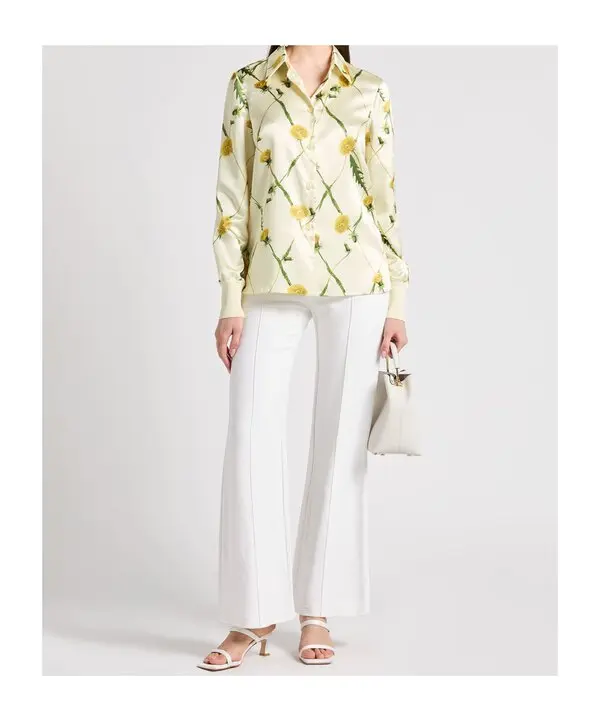 Burberry Floral Print Long Sleeve Shirt