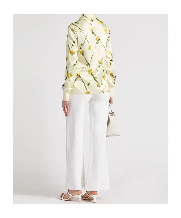 Burberry Floral Print Long Sleeve Shirt