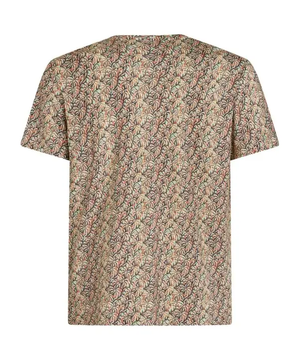 Etro Palm Tree Print Crewneck T-shirt