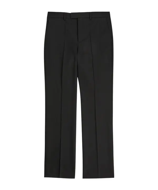 Valentino Garavani Straight-leg Wool Trousers - Black