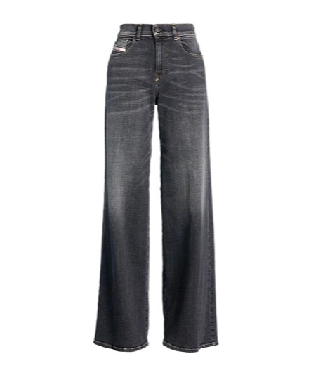 DIESEL® D-akemi Wide-leg Jeans - Black