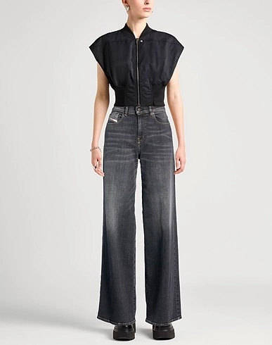 DIESEL® D-akemi Wide-leg Jeans - Black