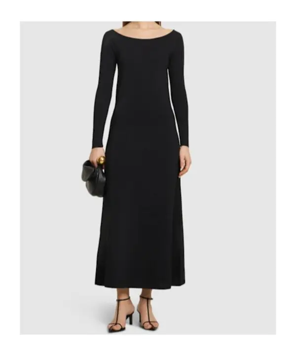 RÓHE Off-the-shoulder Ribbed Knit Dress