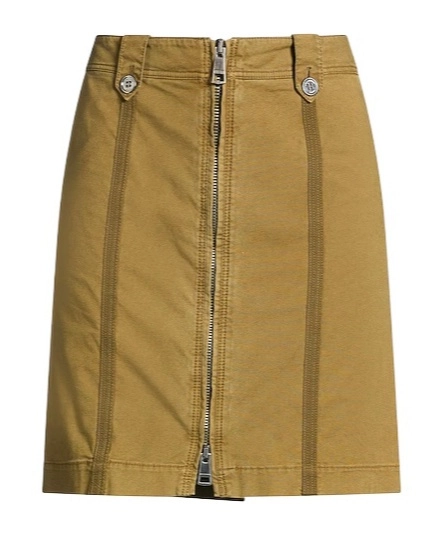 Burberry Zip-front Skirt - Green