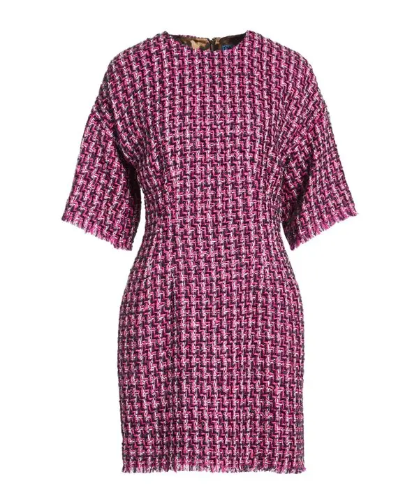 Dolce & Gabbana Multicolor Metallic Tweed Dress