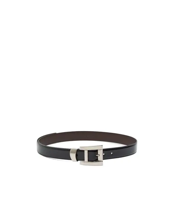 Versace Glossed Leather Belt